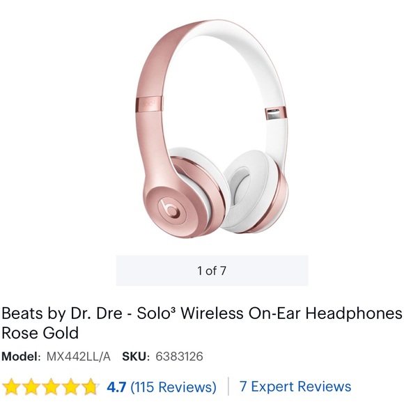 Beats by Dre | Headphones | New Rose Gold Beats Solo 3 Wireless | Poshmark